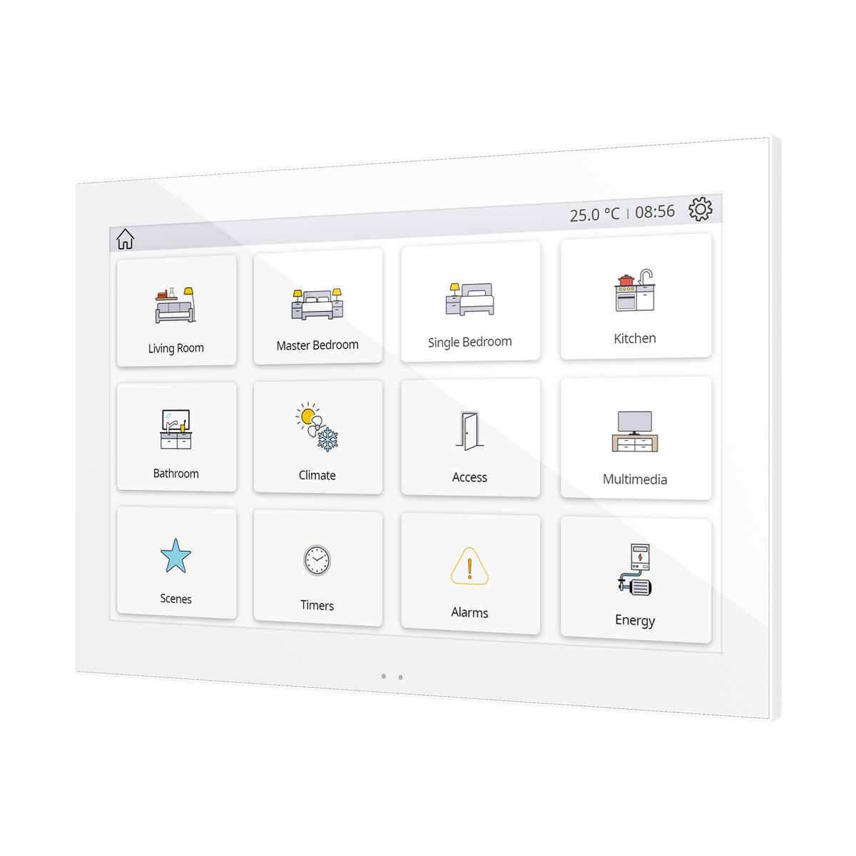 Zennio ZVIZ100 - KNX color capacitive touch panel with 10" display ...